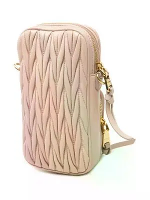 Miu Miu 1993-2000 Matelasse Nappa Phone Holder Crossbody Bag