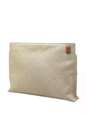 Loewe 2016 Anagram Canvas Repeat T Clutch Bag