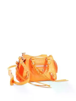 Balenciaga Neo Classic City Bag Crocodile Embossed Leather Nano Crossbody Bag