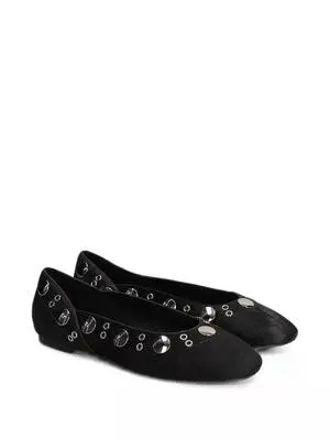 BIBI LOU Mati Ballerinas Stud-embellished Ballet Flats