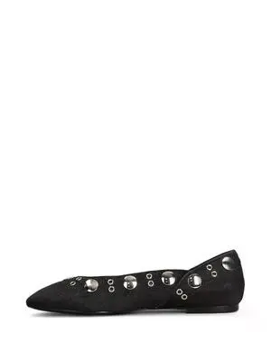 BIBI LOU Mati Ballerinas Stud-embellished Ballet Flats - Black