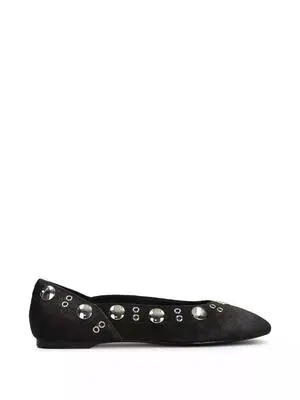 BIBI LOU Mati Ballerinas Stud-embellished Ballet Flats - Black