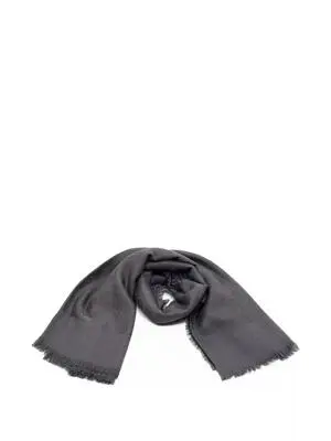 Gucci Gg Monogram Jacquard Scarf - Grey