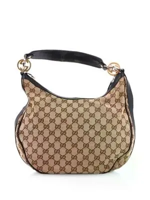 Gucci Twins Gg Canvas Medium Hobo Bag