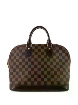 LOUIS VUITTON Alma Handbag Damier Pm Satchel - Brown