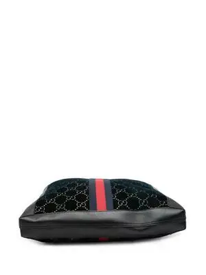 Gucci 2016-2026 Large Gg Velvet Web Ophidia Tote Bag