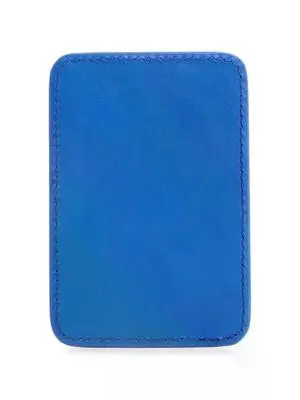 PIQUADRO Magsafe® Logo-print Leather Card Holder - Blue