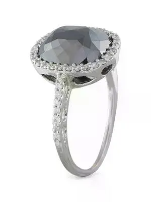 LB EXCLUSIVE Black Diamond Halo Ring