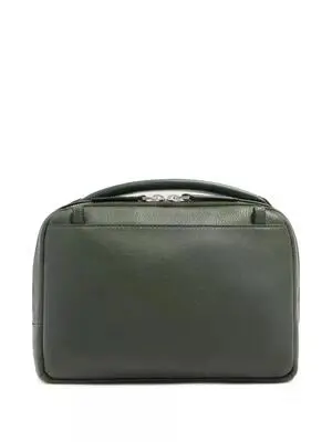 PIQUADRO Buckle-fastening Leather Tote Bag - Green