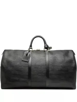 LOUIS VUITTON 1996 Epi Keepall 55 Travel Bag - Black