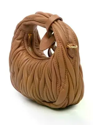 Miu Miu 2021-2026 Micro Nappa Matelasse Wander Bag Satchel