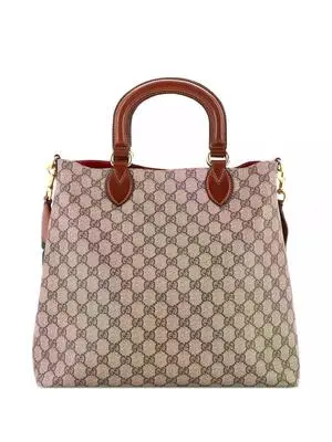 Gucci Reversible Web Gg Coated Canvas Tote Bag