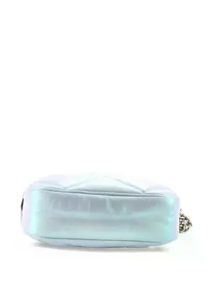 Gucci Gg Marmont Chevron Iridescent Leather Small Shoulder Bag