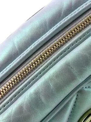 Gucci Gg Marmont Chevron Iridescent Leather Small Shoulder Bag