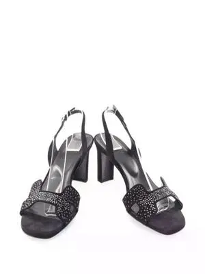 Hermès 2000s Eternité Rhinestone Sandals