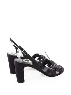 Hermès 2000s Eternité Rhinestone Sandals
