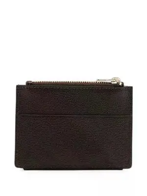 PIQUADRO Logo-plaque Pebbled-leather Wallet - Brown