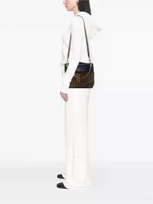 LOUIS VUITTON 2017 Monogram Tuileries Besace Satchel - Brown