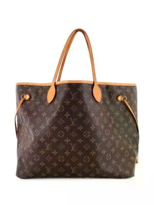 LOUIS VUITTON Neverfull Nm Monogram Canvas Gm Tote Bag - Brown