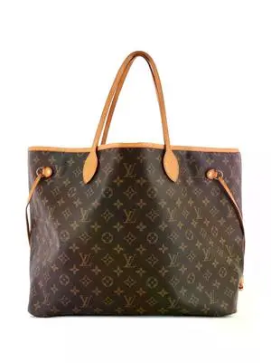 LOUIS VUITTON Neverfull Nm Monogram Canvas Gm Tote Bag - Brown