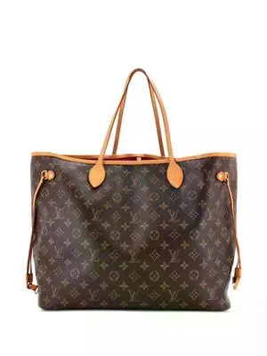 LOUIS VUITTON Neverfull Nm Monogram Canvas Gm Tote Bag - Brown
