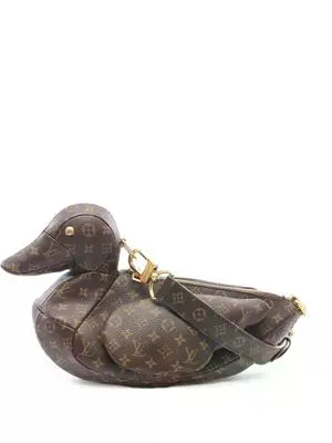 LOUIS VUITTON X Nigo 2010s Duck Monogram Shoulder Bag