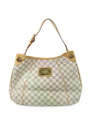 LOUIS VUITTON Pm Galliera Damier Azur Shoulder Bag - Neutrals