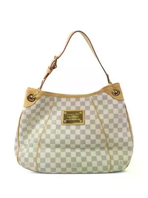 LOUIS VUITTON Pm Galliera Damier Azur Shoulder Bag - Neutrals