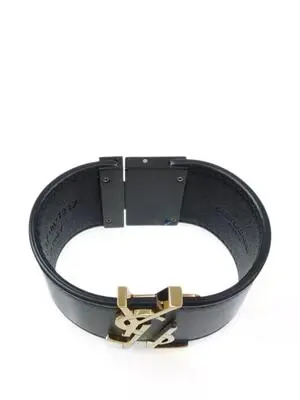 Saint Laurent Opyum Leather Bracelet