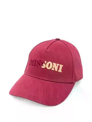 Missoni Logo-embroidered Baseball Cap - Red