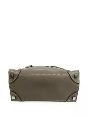 Celine Micro Luggage Leather Tote Bag