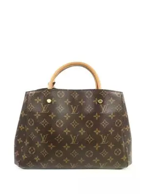 LOUIS VUITTON Mm Montaigne Monogram Tote Bag