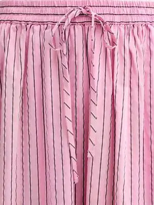 Marc O'polo Vertical-stripe Drawstring Midi Skirt