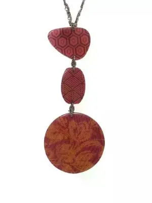 Malìparmi Prints Inside Resins Patchwork Pendant Necklace