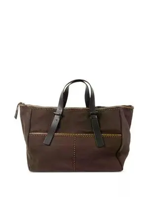 Bottega Veneta Traveler Canvas Tote Bag