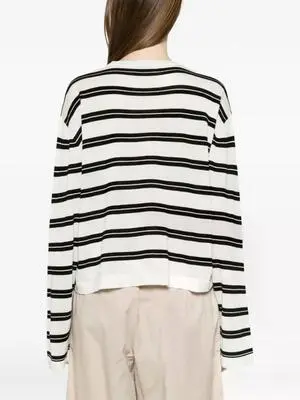 Soft Goat Horizontal-stripe Sweater