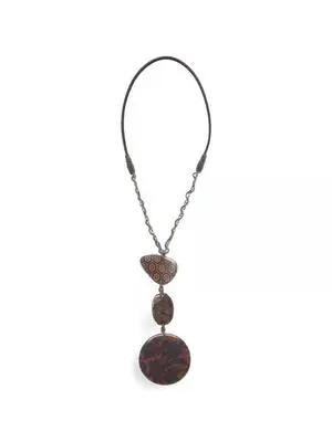 Malìparmi Patchwork-print Resin Necklace