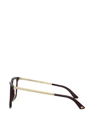JIMMY CHOO Geometric-frame Glasses - Brown