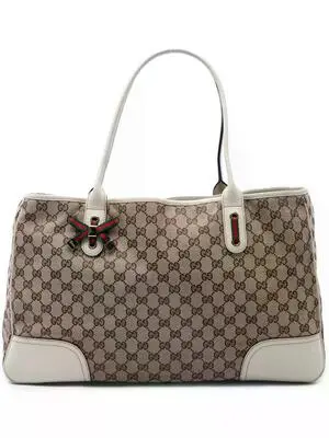 Gucci 2016-2026 Gg Canvas Web Princy Tote Bag - Neutrals