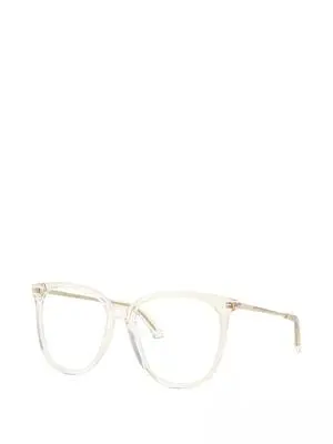 JIMMY CHOO Transparent Square-frame Glasses