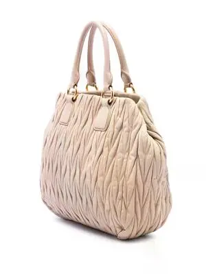 Miu Miu 2010-2026 Matelasse Nappa Convertible Tote Satchel