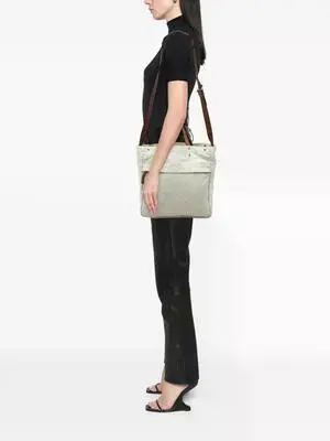 Gucci 2000-2015 Gg Canvas Satchel - White