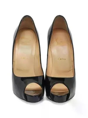 CHRISTIAN LOUBOUTIN New Very Prive Peep-toe Pumps