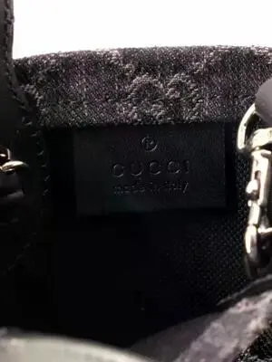 Gucci Vertical Gg Denim Mini Tote Bag