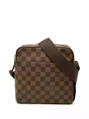 LOUIS VUITTON 2010 Damier Ebene Olav Pm Crossbody Bag