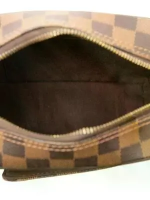 LOUIS VUITTON 2010 Damier Ebene Olav Pm Crossbody Bag