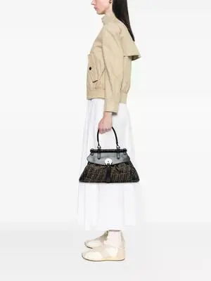 Fendi 2000-2010 Medium Zucca Canvas Magic Handbag
