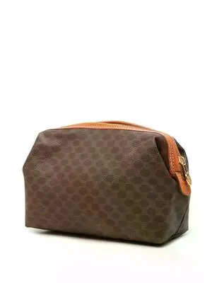 Celine 20th Century Macadam Coated Canvas Cosmetic Pouch