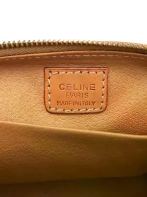 Celine 20th Century Macadam Coated Canvas Cosmetic Pouch