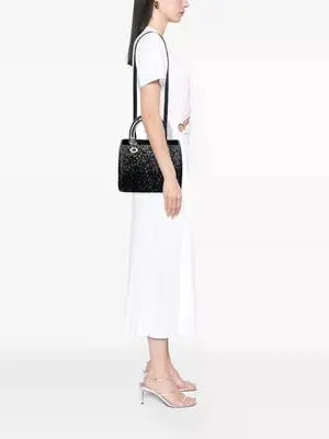 Dior 2014 Medium Fabric Lame Lady Satchel